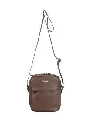 Supreme Leather Shoulder Bag - Brown
