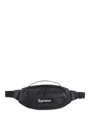 Supreme Leather Waist Bag - Black