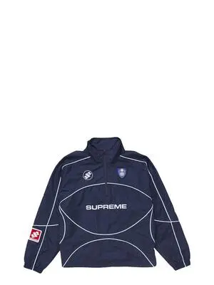 Supreme Reflective Piping Pullover Navy Blue