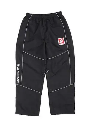 Supreme Reflective Piping Track Pant - Black