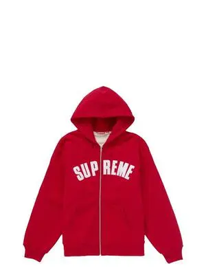 Supreme Arc Thermal Zip Up Hooded Sweatshirt - Red