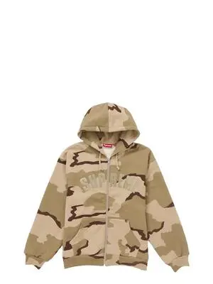 Supreme Arc Thermal Zip Up Hooded Sweatshirt Desert Camo