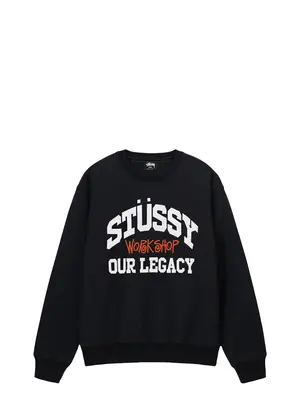 StÜssy X Our Legacy Collegiate Crew - Black