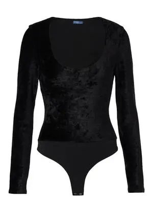 Polo Ralph Lauren Velvet Bodysuit - Black