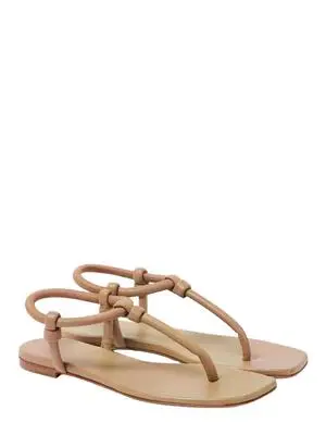GIANVITO ROSSI Gianvito Rossi Juno Leather Thong Sandals