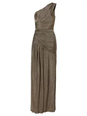 Diane Von Furstenberg Rafael Lamé Maxi Dress - Gold