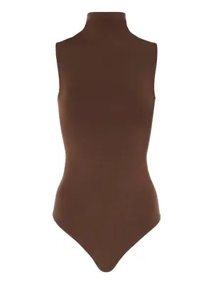 Wolford Turtleneck Bodysuit Brown