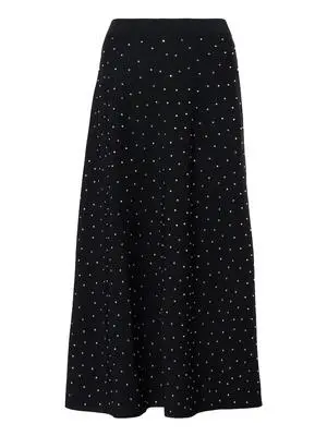 Altuzarra Scaramouche Embellished Midi Skirt - Black
