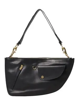 Burberry Leather Shoulder Bag - Black