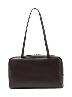 THE ROW Astra Leather Tote Bag - Brown