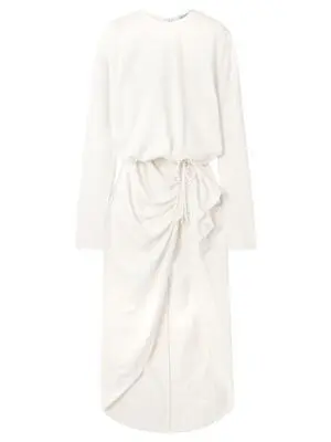 Christopher Esber Cadence Ruched Maxi Dress - White