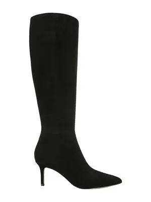 Veronica Beard Lisa Mid-Heel Boots Black