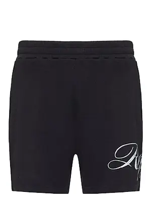 REPRESENT Owners Club Script Cotton-jersey Shorts - Black