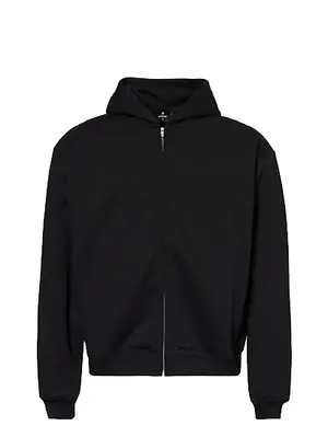 REPRESENT Relaxed-fit Cotton-jersey Hoody - Black