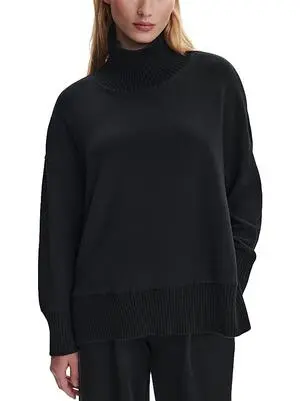 Varley Barker High Neck Sweatshirt - Black