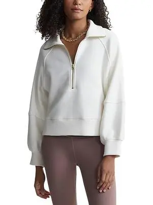 Varley Milano Half Zip Sweatshirt - Ivory