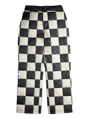 COACHTOPIA Loop Checkerboard Quilted Puffer Pants - Black/cloud