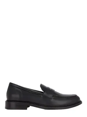 VINNY'S Vinny's Townee Penny Loafer Black Polido Leather