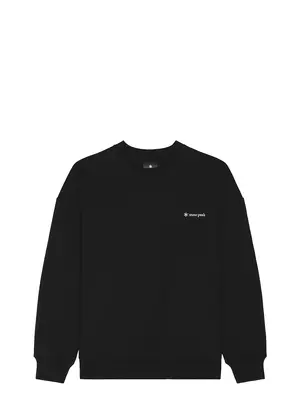 SNOW PEAK Sp Logo Sweat Pullover - Black