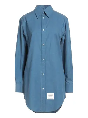 Thom Browne Mini Shirt Dress - Blue