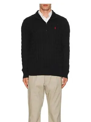 Polo Ralph Lauren Long Sleeve Cable Knit Pullover - Black