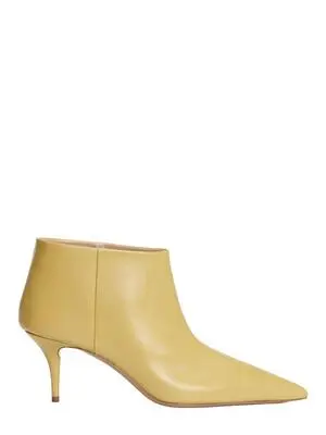 Fabiana Filippi Leather Ankle Boots - Yellow