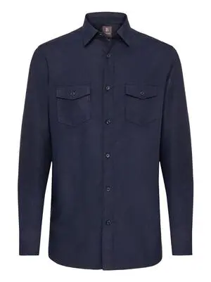 Boggi Milano Technical-fabric Shirt - Blue