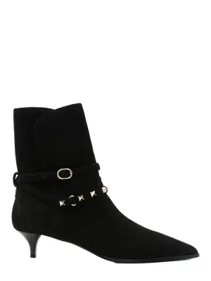 Valentino Garavani 45mm Rockstud Boots - Black