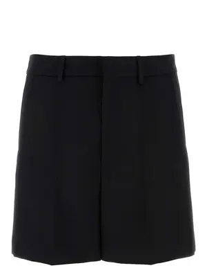 Valentino Garavani Wool Chino Shorts - Black