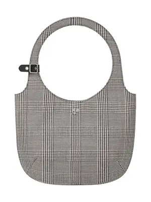 COURREGES Prince Of Wales Holy Tote Bag - Black