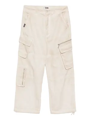 Izzue Wide-leg Cargo Trousers - Neutrals