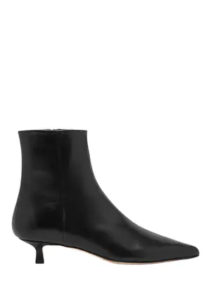 AeydĒ Sofie Leather Ankle Boots - Black