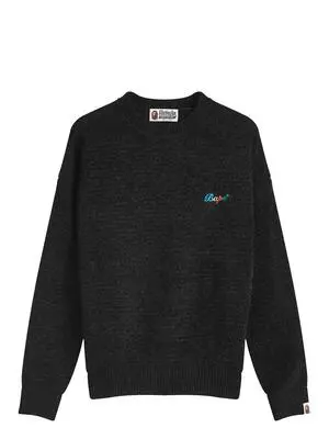 A BATHING APE Knit Jumper - Black