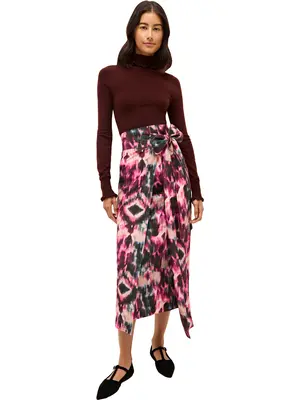 MARIE OLIVER Georgina Printed Wrap Skirt - Parides