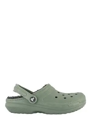 CROCS Classic Lined Rubber Clogs - Moss Kelp