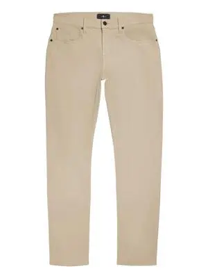 7 For All Mankind Luxe Performance Plus Slimmy Tapered Chinos - Beige
