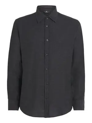7 For All Mankind Cotton-cashmere Shirt - Grey