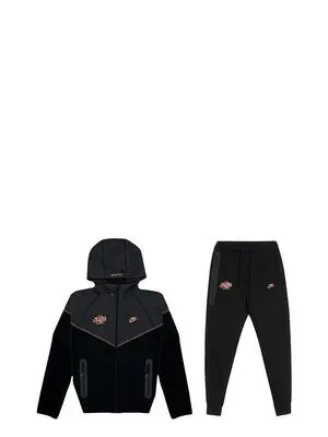 Nike Sportswear X Central Cee Syna World Tech Fleece Hoodie & Joggers Set - Black/metallic Red Bronze