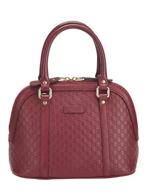 Gucci Microguccissima Leather Dome Bag - Red