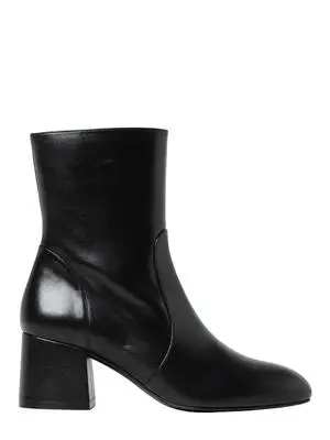 STUART WEITZMAN Zip Up Block Heel Ankle Boots - Black