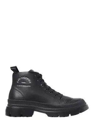 Karl Lagerfeld Lace-up Boots - Black