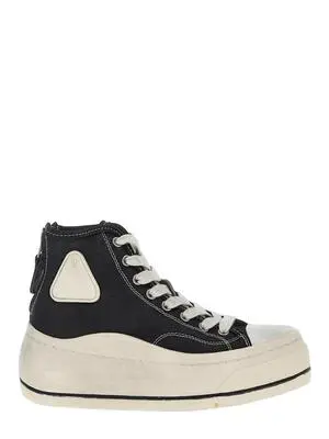 R13 High-top Sneakers - Black