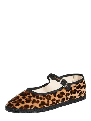 VIBI VENEZIA Velvet Leopard Furlana Flats - Tiepolo
