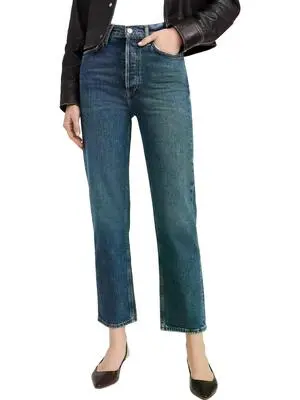 AGOLDE Blue Waist Crop Jeans