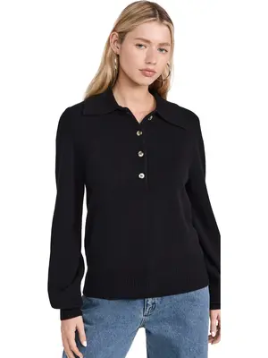 Sold Out NYC Cashmere Polo - Black