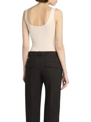 THE ROW Mandie Sleeveless Bodysuit - Ivory