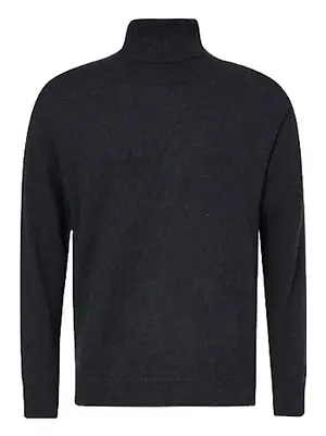 Eleventy Turtle Neck Wool Jumper - Black