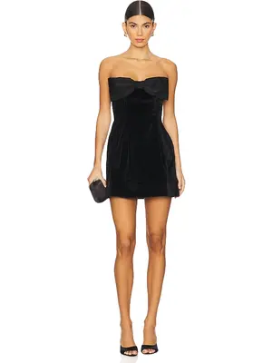 STONE COLD FOX X Charlotte Mini Dress - Black
