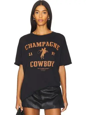 THE LAUNDRY ROOM Oversized Graphic Tee - Black