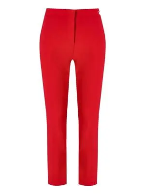 Elisabetta Franchi Crêpe Trousers - Red